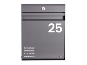 Postkasse stickers & Navneskilte til postkasse i folie - Design & køb nemt!
